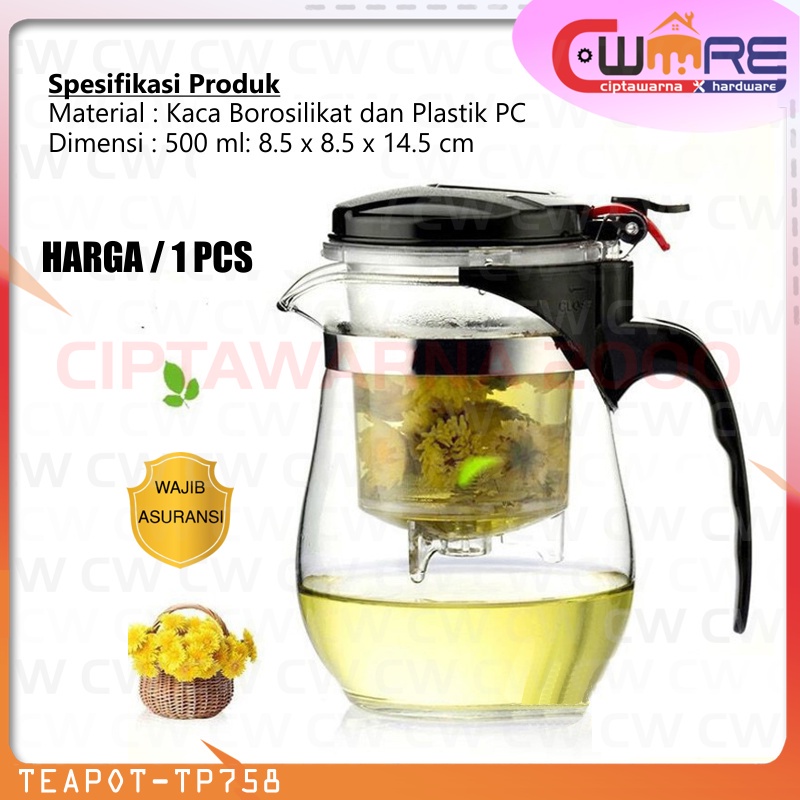 Jual Pembuat Tea Teko Pitcher Teh Chinese Teapot Maker TP758 - BDB ...
