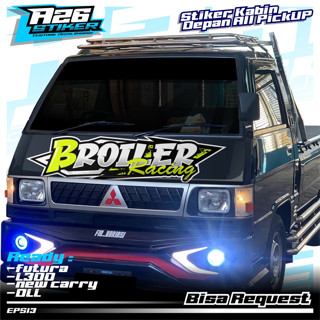 Jual Stiker variasi pickup kabin depan custom carry Ts, L300, new carry ...