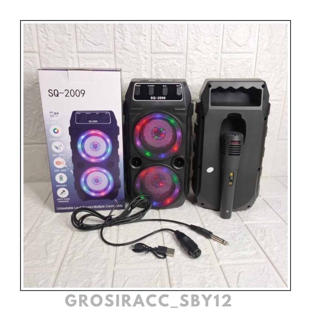 Jual (GAS) speaker bluetooth SQ 2009bt free mic bigbass Speaker ...