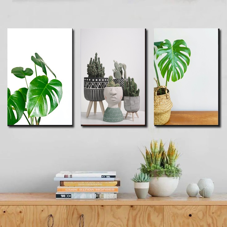 Jual Hiasan Dinding Tanaman Ukuran 47x31/Gambar Tropical/Gambar Tropis ...