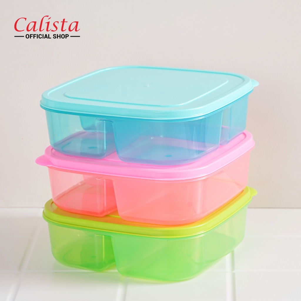 Jual Calista Lunch box Mars Kotak Makan Sekat 3 | Shopee Indonesia