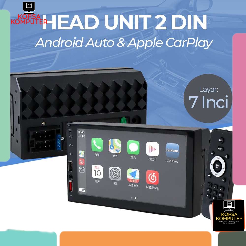 Jual Carplay Head Unit CarPlay Double Din Bluetooth 5.1 Car Play Doble ...