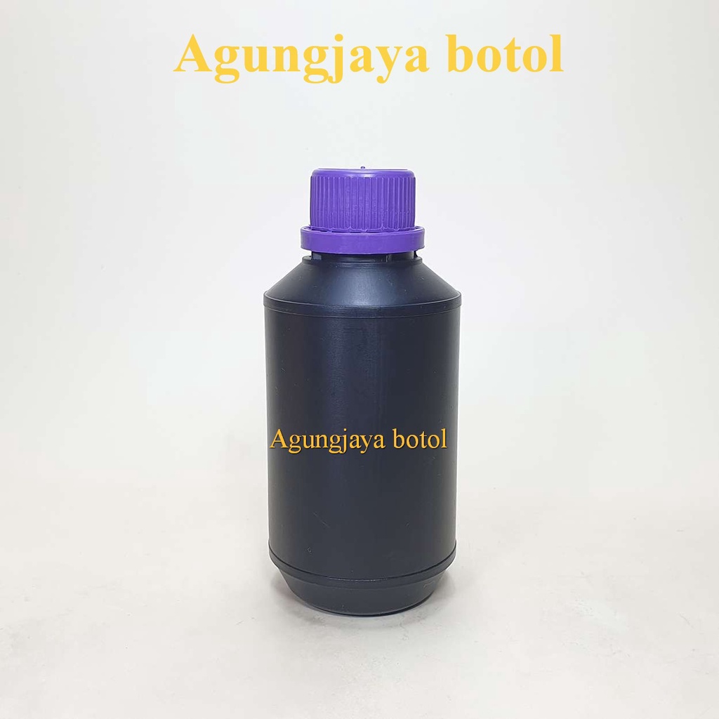 Jual Botol Oli Rem 300 ml Hitam Hdpe / Botol Hdpe / Botol Oli Rem ...