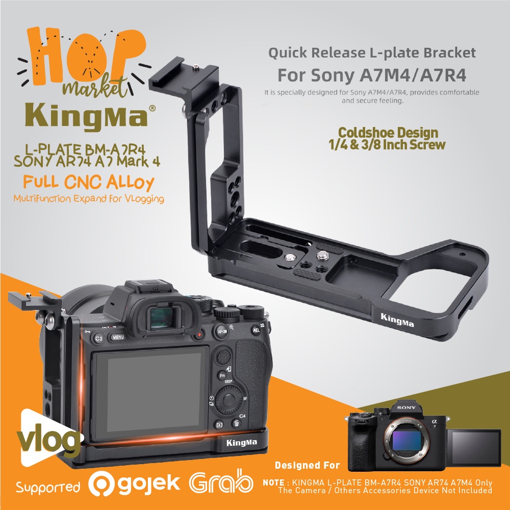 Jual KingMa BM-A7R4 L Plate Bracket for Sony A7R4 A7 Mark IV A7M4 ...