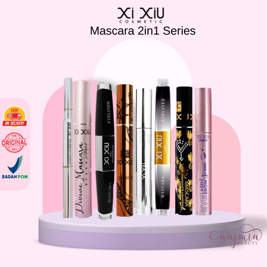 Jual Najmia XI XIU Mascara 2in1 Series- 2in1 Maskara Eyeliner Eyelash ...
