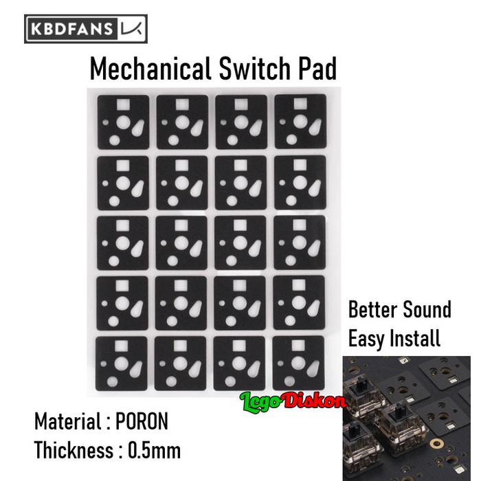 Jual KBDFANS Switch Pads - Mechanical Keyboard Switch Pad Hotswap - 2 (40 pad) | Shopee Indonesia