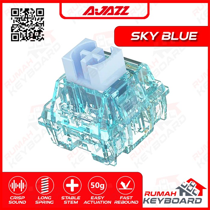 Jual SWITCH - MECHANICAL KEYBOARD - AJAZZ - AS SKY BLUE - TACTILE - 50G ...