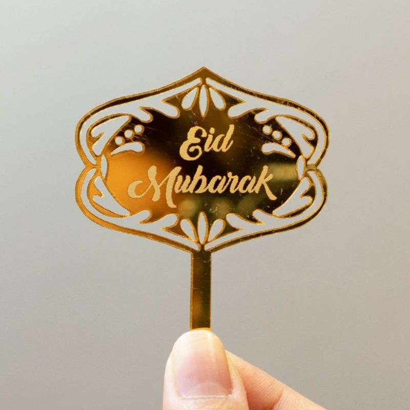 Jual Mini Cake Topper Lebaran / Cake Topper Lebaran / Mini Cake Label ...