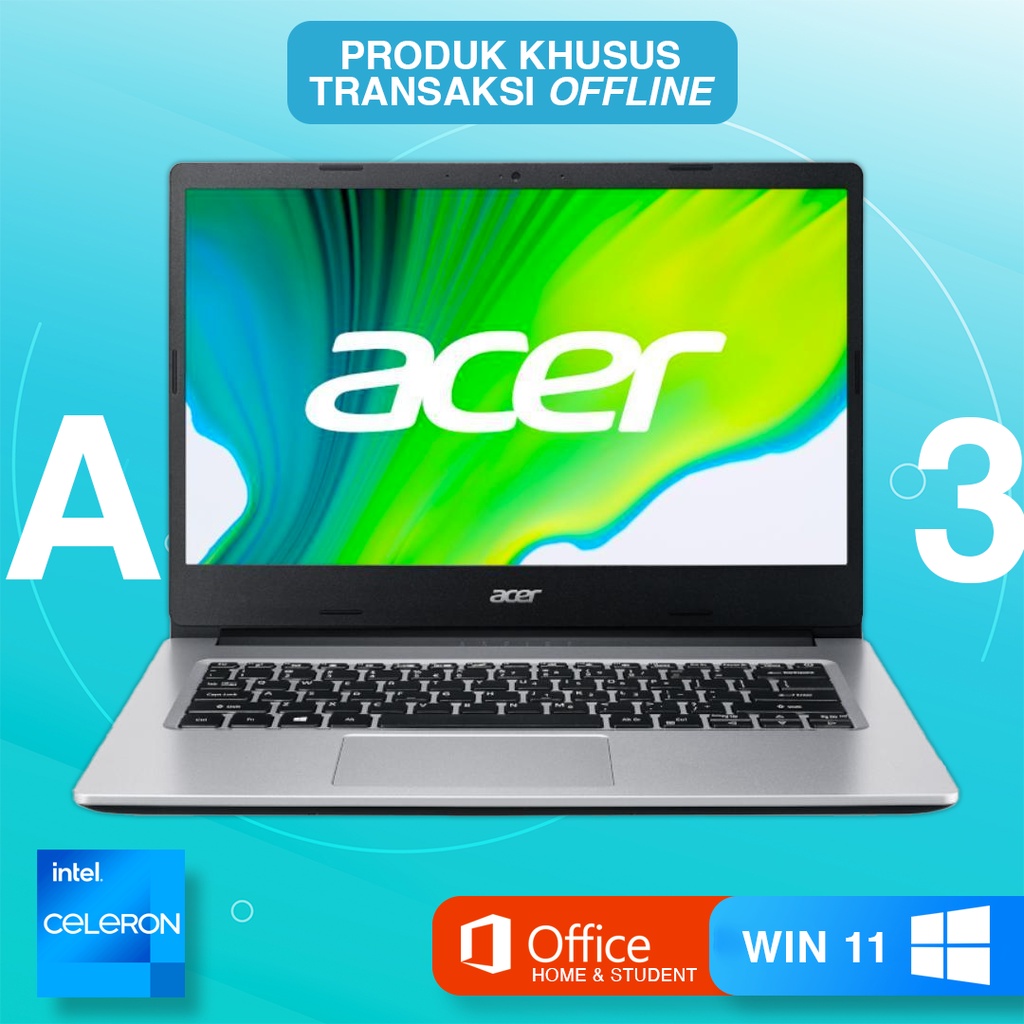 Jual ACER ASPIRE 3 A314-35 INTEL N5100 8GB 512GB SSD 14"FHD IPS W11+OHS ...