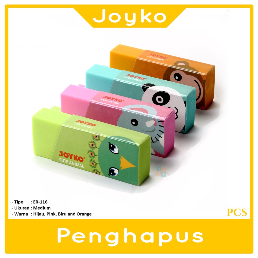 Jual JOYKO - Eraser ER-116 Animal Cute penghapus - Pcs | Shopee Indonesia