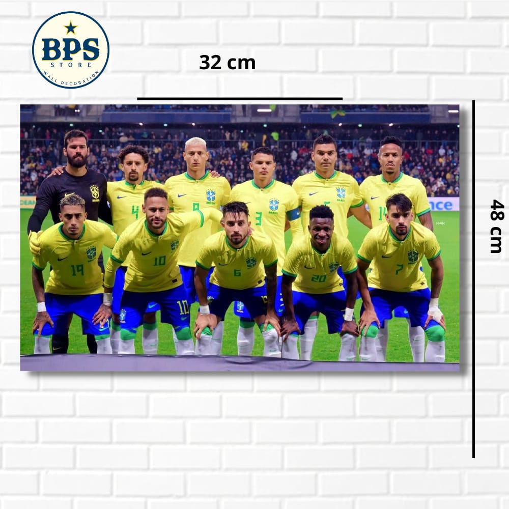 Jual POSTER TIMNAS BRASIL - FOTO TIMNAS BRAZIL - HIASAN DINDING ...