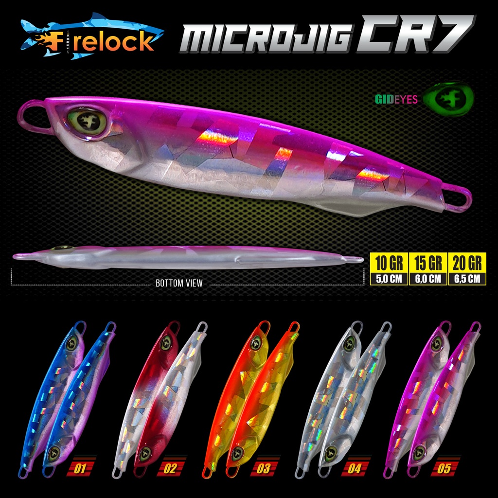 Jual EXTRA BONUS | UMPAN PANCING metal jig MICRO JIG FIRELOCK CR7 10 | 15 | 20 GRAM Termasuk ...