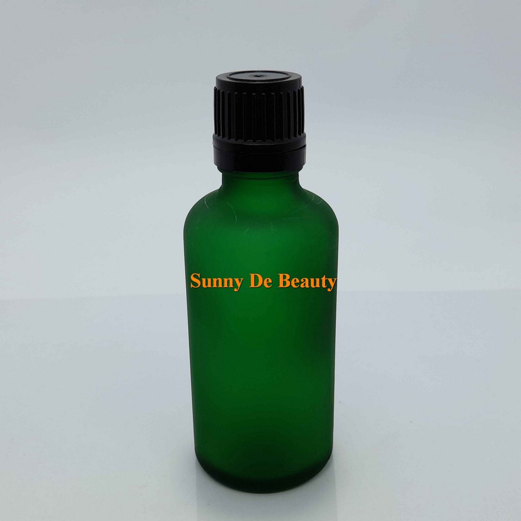Jual Botol Kaca 50 ml Hijau Frossted Br Tutup Drop Slim / Botol ...