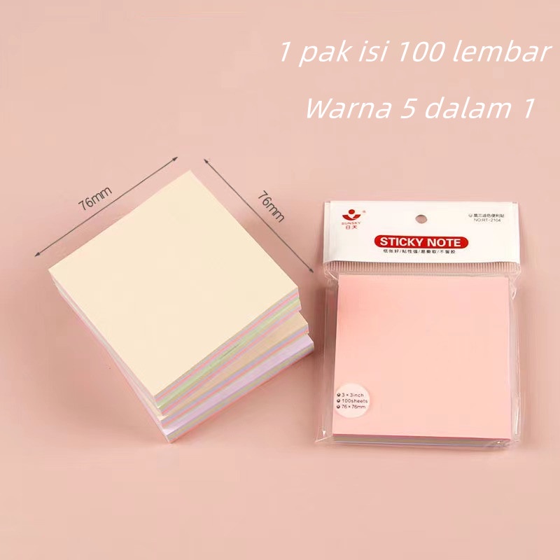 Jual STICKY NOTE POLOS/Stiker Memo/Kertas Catatan 100 Lembar | Shopee ...