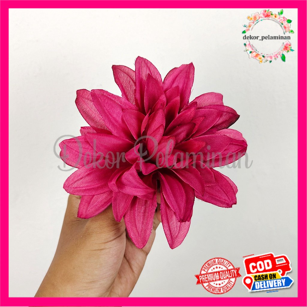 Jual COD 1PCS KUNTUM KEPALA BUNGA KRISAN JUMBO DIAMETER 14CM ARTIFICIAL ...