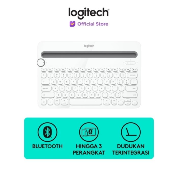 Jual Logitech K480 Keyboard Wireless Bluetooth Multi-Device - Keyboard ...