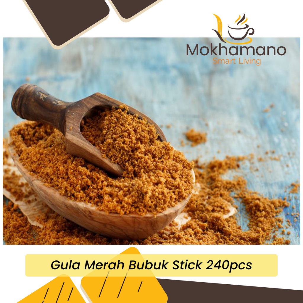 Jual Mokhastock Brown Sugar Stick Gula Merah Bubuk Kemasan Stick Sachet ...