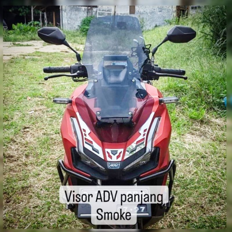 Jual Visor Windshield ADV 160 STANDAR TINGGI smoke Rayben Clear Hitam ...