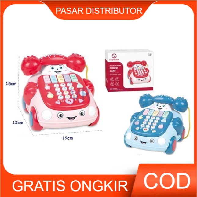 Jual Mainan Anak PHONE CART MULTIFUNCTIONAL B/O Mainan Mobil Phone ...