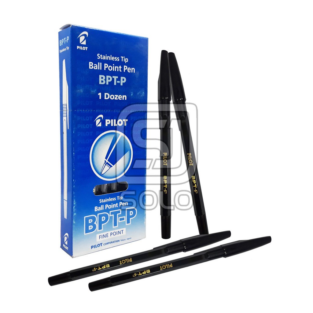 Jual Pulpen Pena Ballpoint Bolpoin Pilot BPTP Hitam Black | Shopee ...