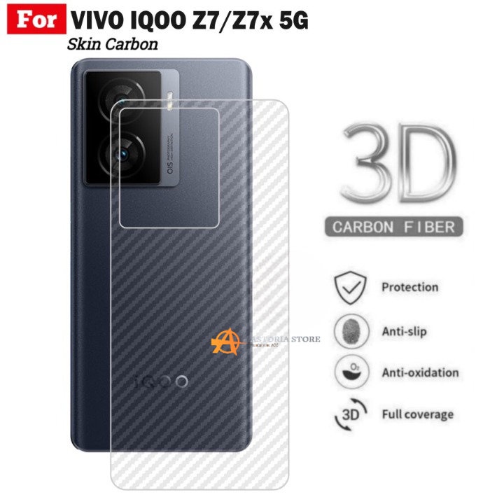 Jual Skin Carbon Vivo IQOO Z7 Z7x 5G Garskin Pelindung Belakang ...