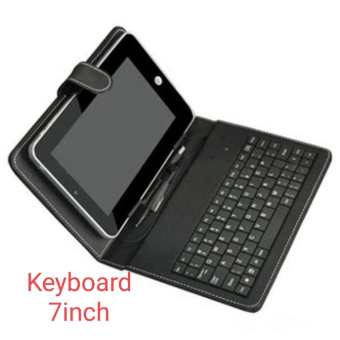 Jual Keyboard tablet handphone Android include otg - Hitam, micro usb ...