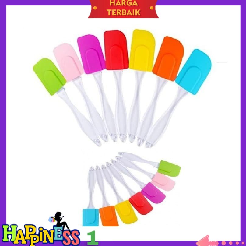 Jual Solet Silikon / Spatula Silikon Alat Pengaduk Pengoles Adonan Kue ...