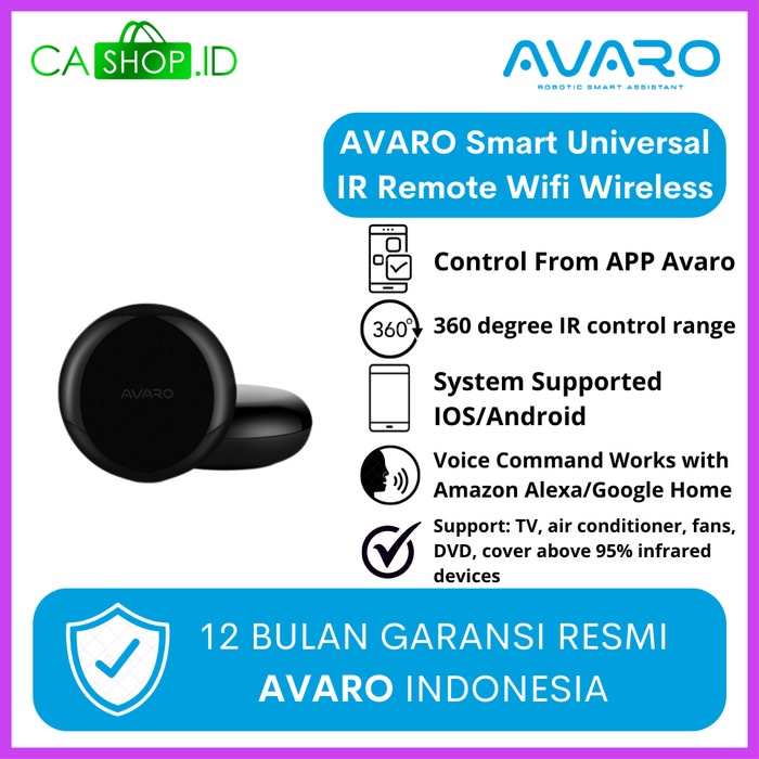Jual Avaro Smart Universal IR Remote Wifi Wireless IoT For Home ...
