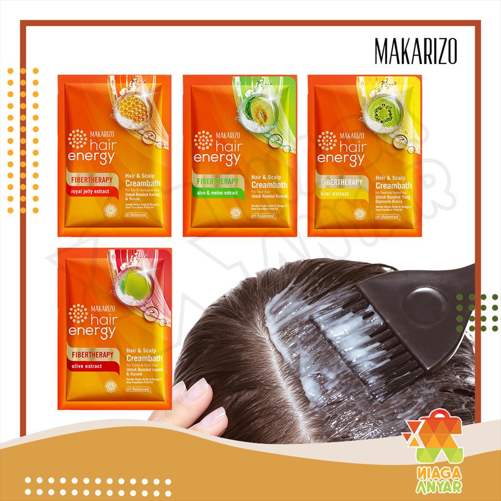 Jual NA MAKARIZO Hair Energy Hair and Scalp Creambath Sachet / Masker ...