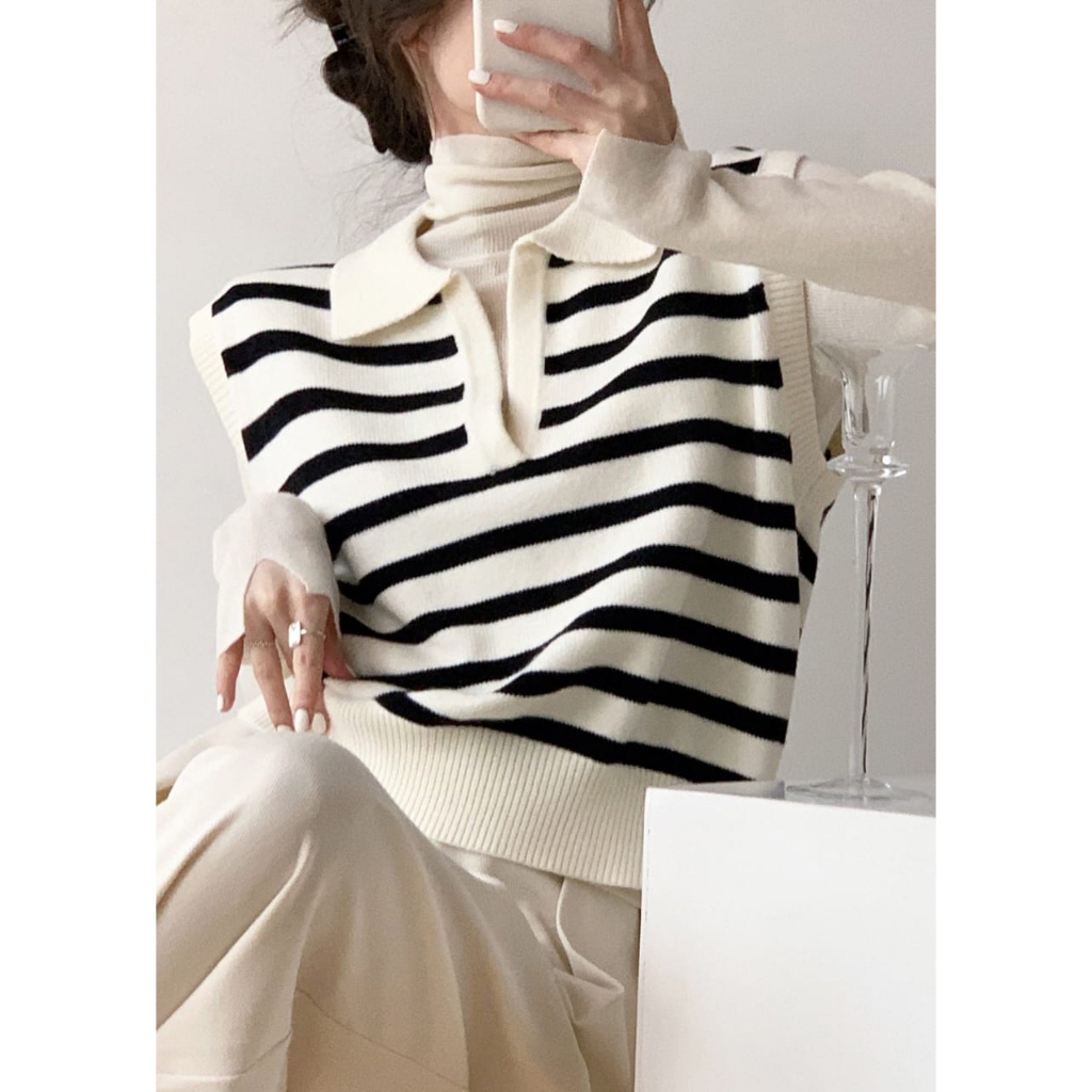 Jual Rompi Wanita Vest Outer List Outer Vest Rompi Vest Wanita | Shopee ...