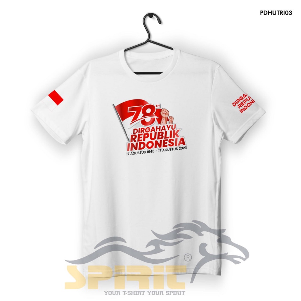 Jual kaos dirgahayu 17 agustus hut ri ke-78 tema kemerdekaan nkri lengan pendek distro jumbo ...