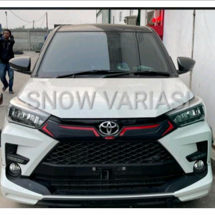 Jual Front grill grille cover toyota raize 2021 up hitam lis merah ...