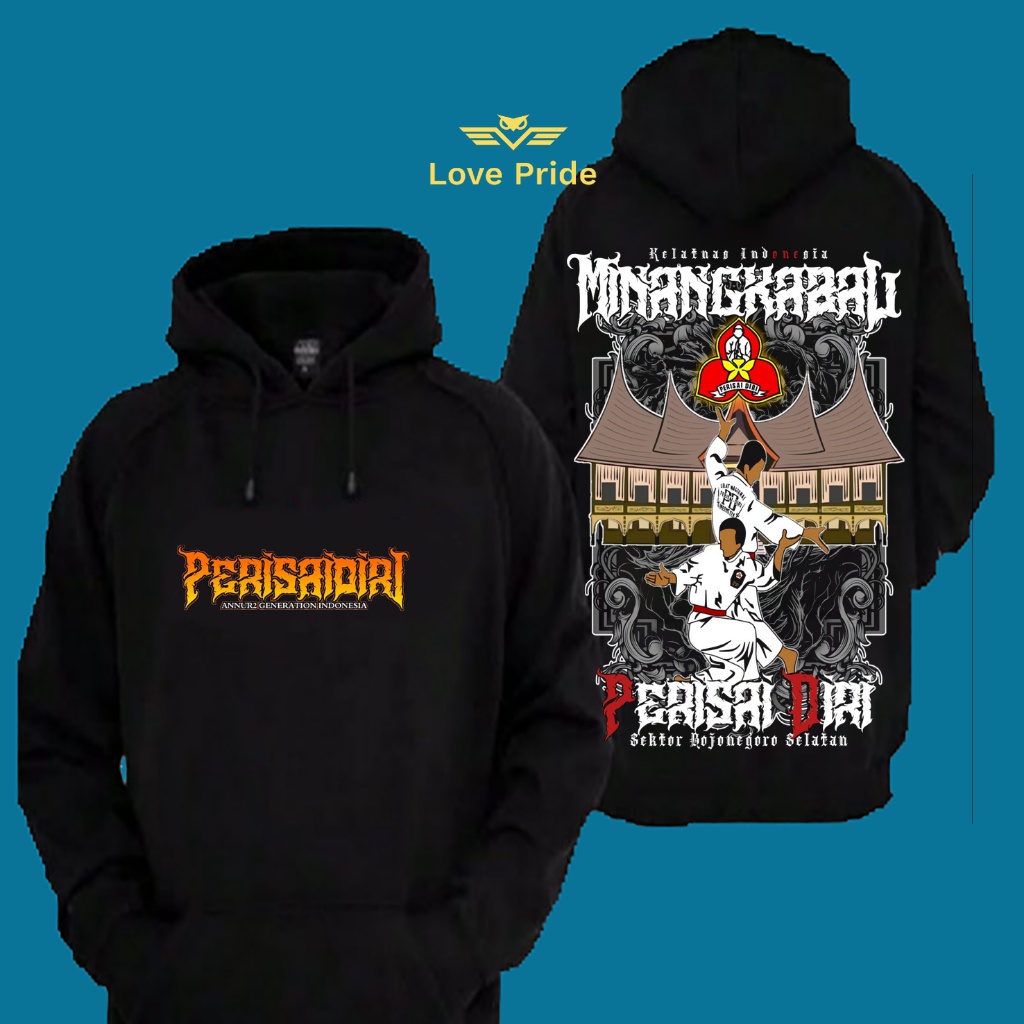 Jual Sweater Hoodie Distro Pencak Silat Perisai Diri Minangkabau Sektor ...