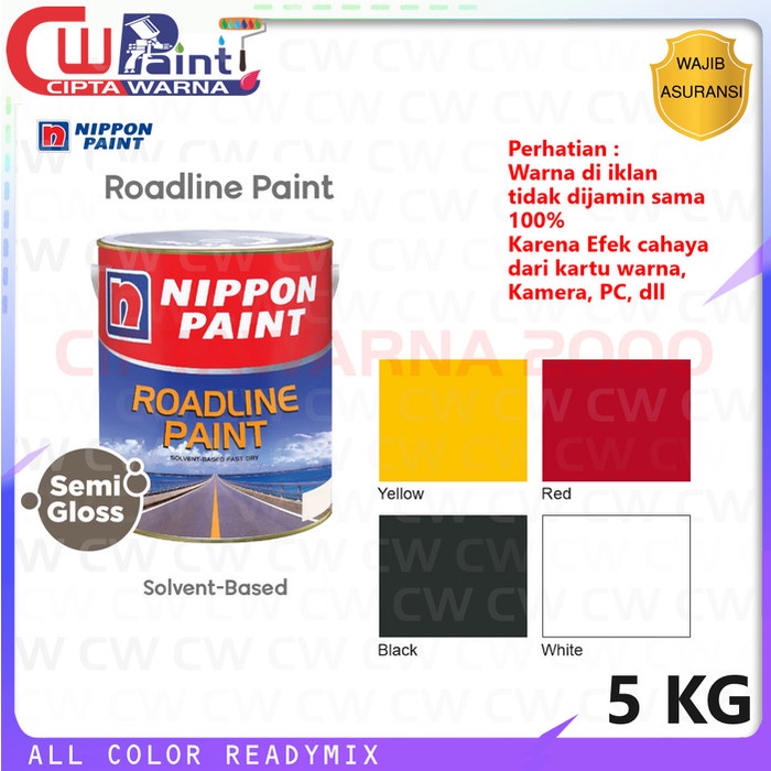 Jual CAT MARKA JALAN GARIS PENANDA TOL RAYA ROAD LINE NIPPON PAINT 5KG ...