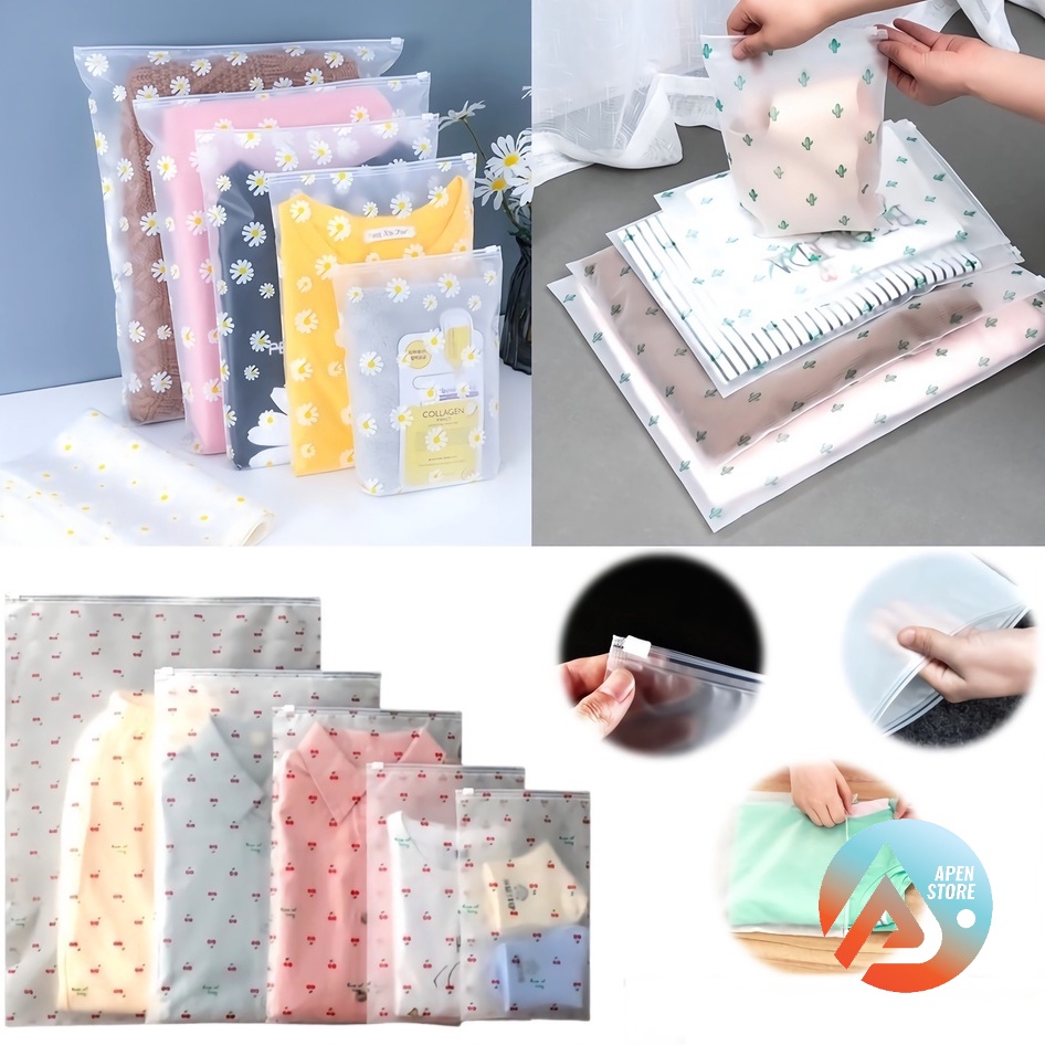 Jual Zipper lock / zipper storage bag / zipper travel pouch / travel ...