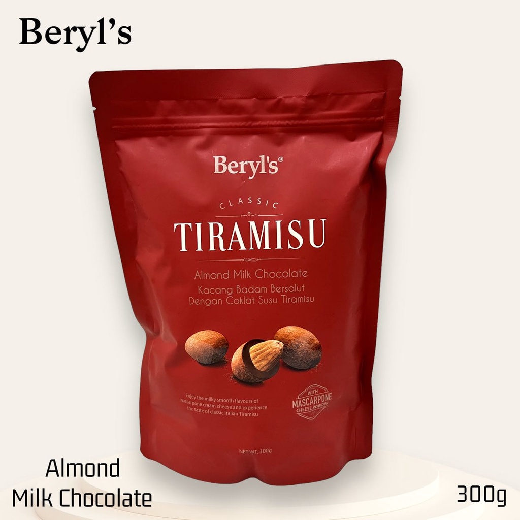 Jual Ready Cokelat Beryl's TIRAMISU Almond 300g Halal isi -+ 50pcs ...