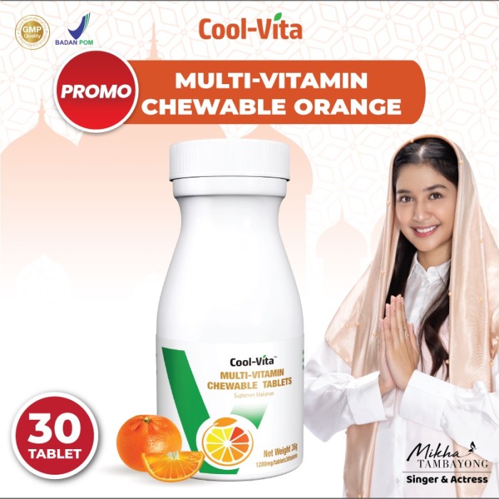 Jual Coolvita Multivitamin chewable Orange | Shopee Indonesia