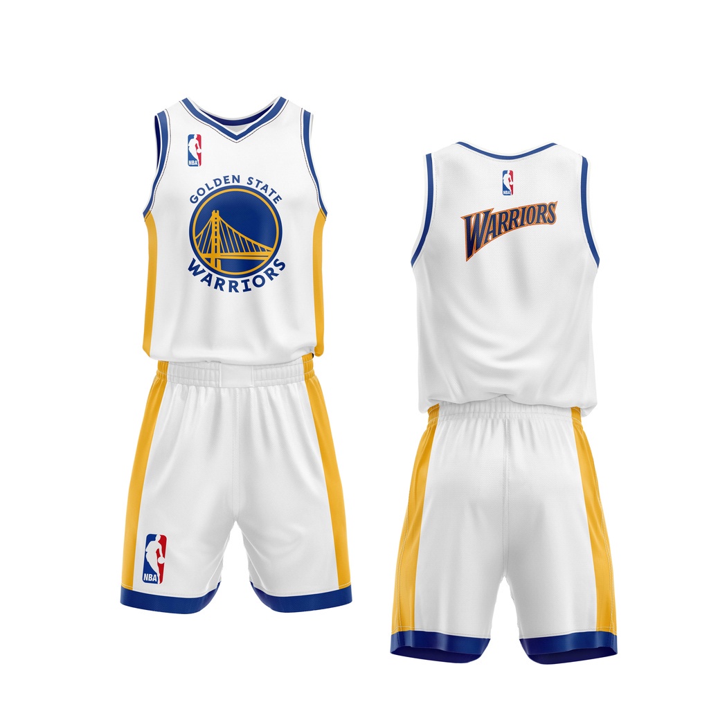 Jual JERSEY BASKET NBA GOLDEN STATE WARRIORS GSW FULLPRINT ONE SET (READY) | Shopee Indonesia