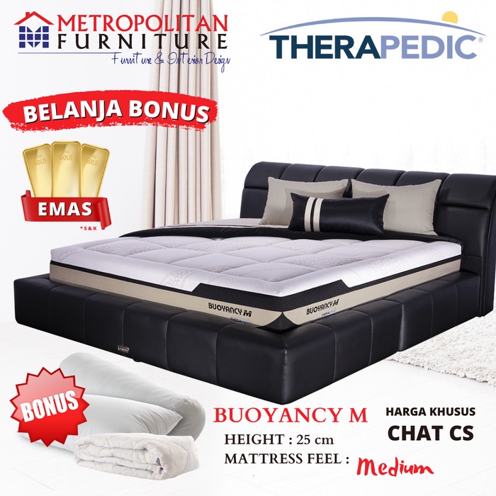 Jual Springbed Therapedic Buoyancy M Kasur Spring bed | Shopee Indonesia