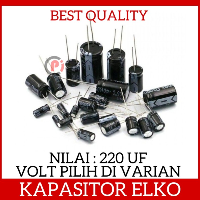 Jual Elco Kapasitor Elektrolit 220uF 220 uF 16V 25V 50V 400V Capacitor ...