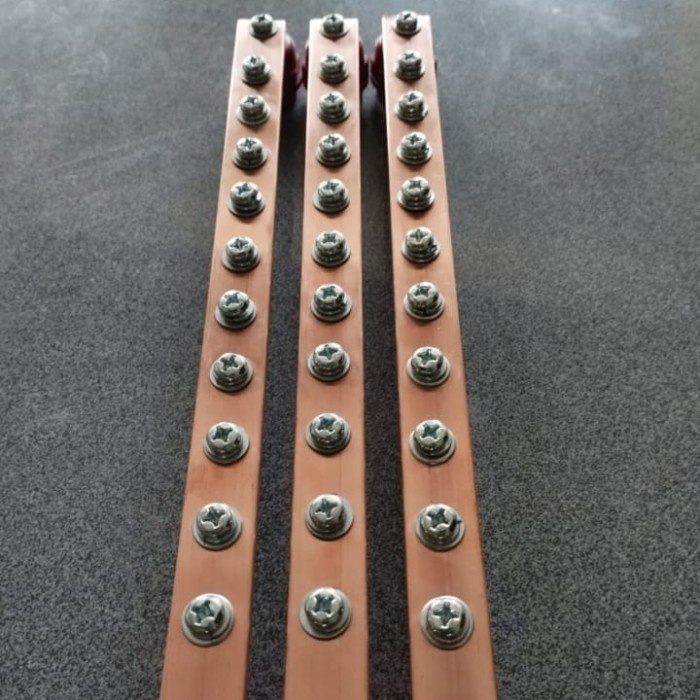 Jual busbar tembaga 3x20x240mm - busbar custom | Shopee Indonesia