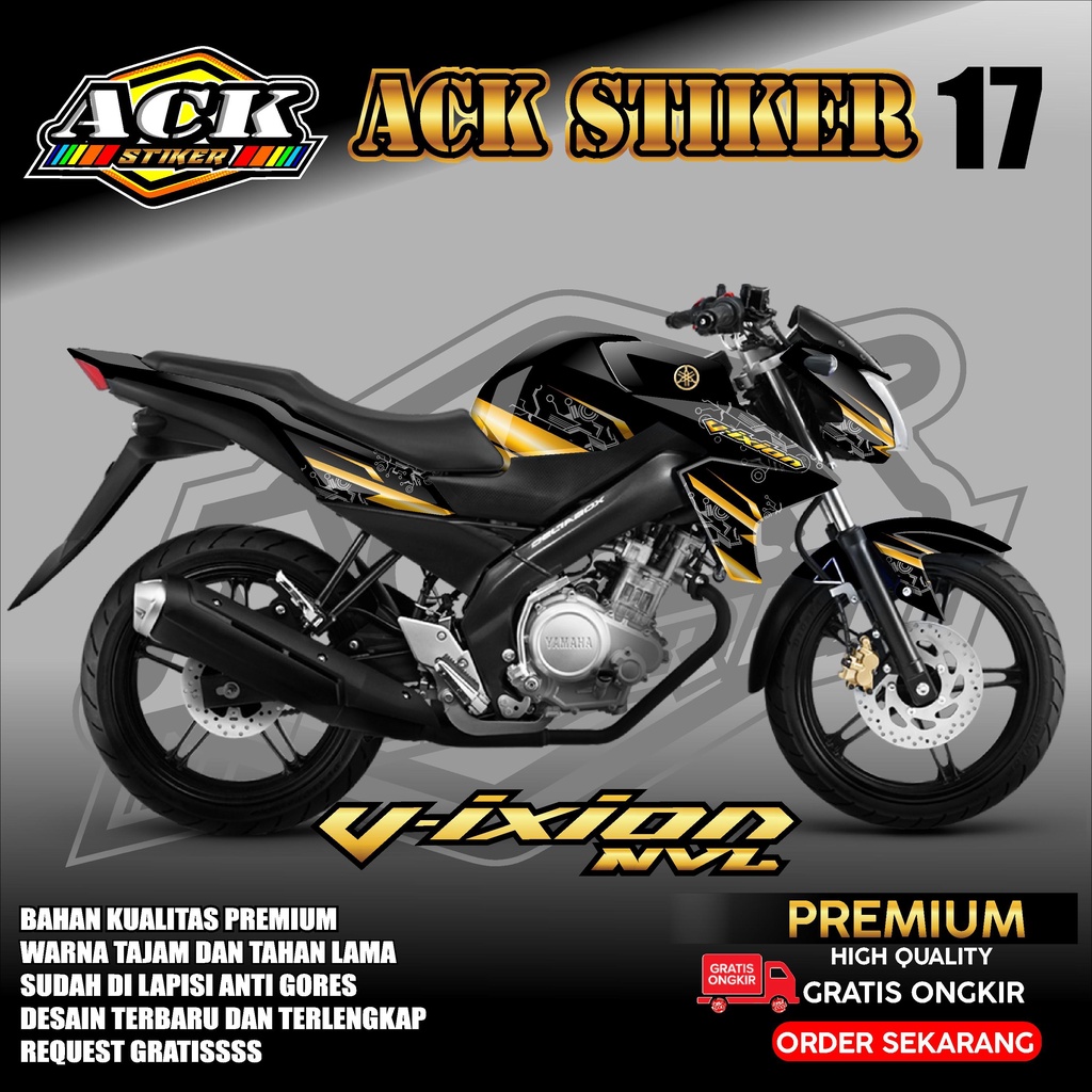 Jual Decal Sticker Variasi Fullbody New Vixion Lighting - Dekal Stiker ...