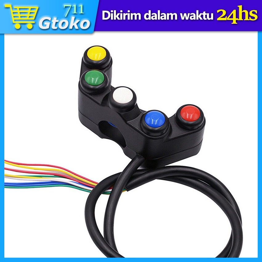 Jual Saklar 5 Tombol Switch Starter Stang Saklar Domino Motor Universal ...
