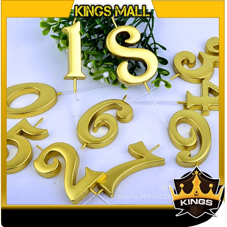 Jual KINGS - Li5736 Lilin Ulang Tahun Bentuk Angka 0 1 2 3 4 5 6 7 8 9 ...