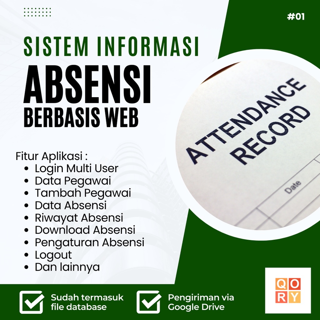 Jual Source Code Program Aplikasi Sistem Informasi Absensi Berbasis Web Framework Codeigniter