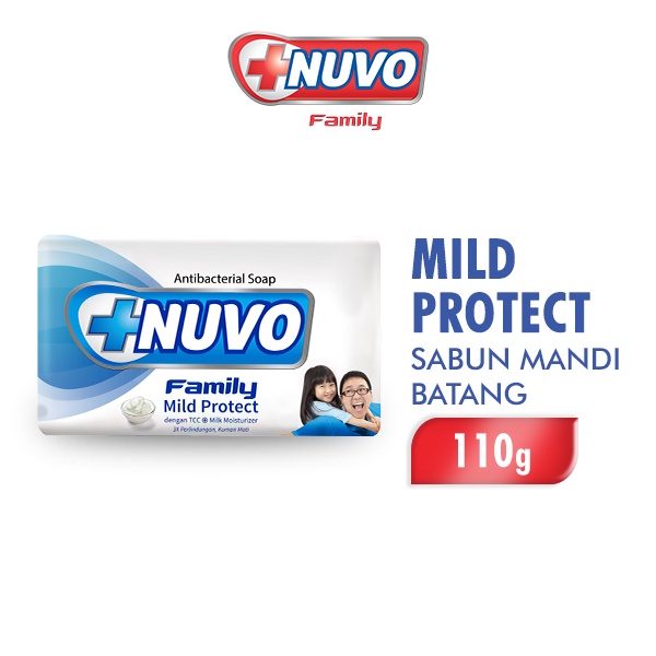Jual Nuvo Antibacterial Soap Family Mild Protect 3 x 110 gr x 2 Pcs | Shopee Indonesia