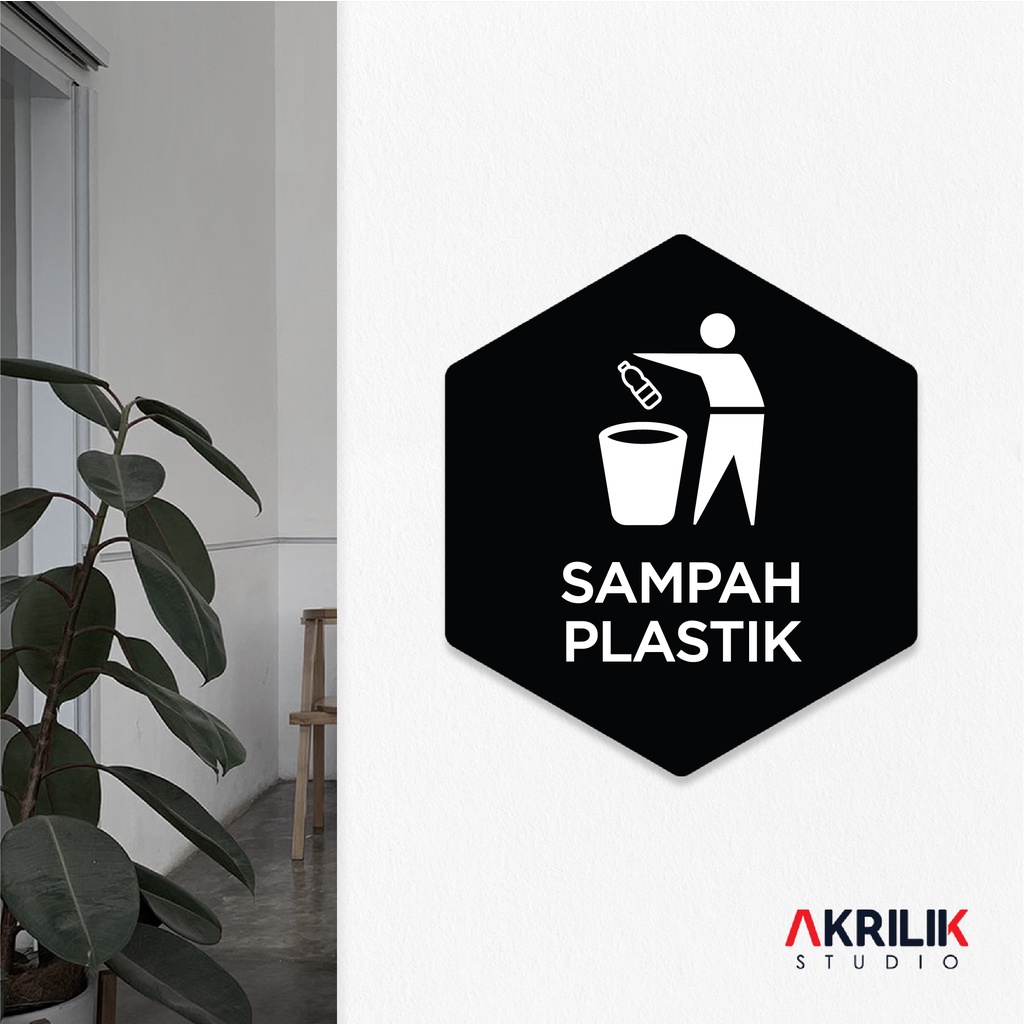 Jual Sign Board Akrilik Tempat Sampah Plastik Papan Acrylic Signage ...