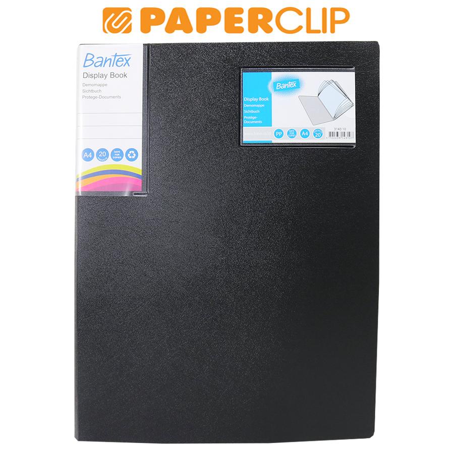 Jual DISPLAY BOOKS / CLEAR HOLDER BANTEX 3143 A4 20 10 BLACK | Shopee ...