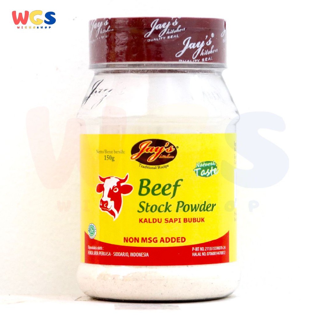 Jual Jay's Kitchen Jays Beef Stock Powder Non MSG 150g - Kaldu Sapi ...