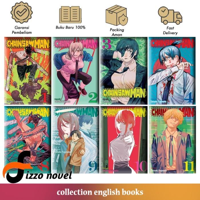 Jual Komik Chainsaw Man Collection (Vol 1-15) - Tatsuki Fujimoto - Fizzo Novel | Shopee Indonesia